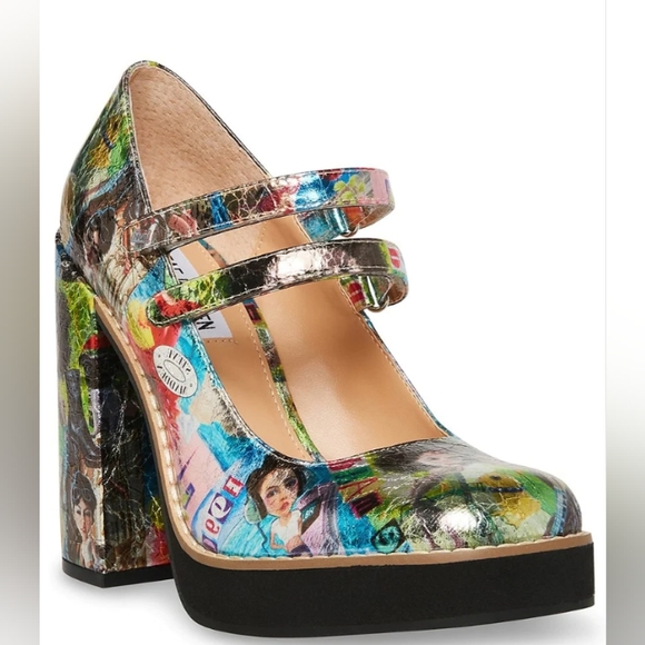 Steve Madden | Shoes | Steve Madden Cosmic Mary Jane Block Heel | Poshmark